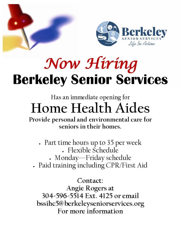 Employment | Berkeley Senior Services